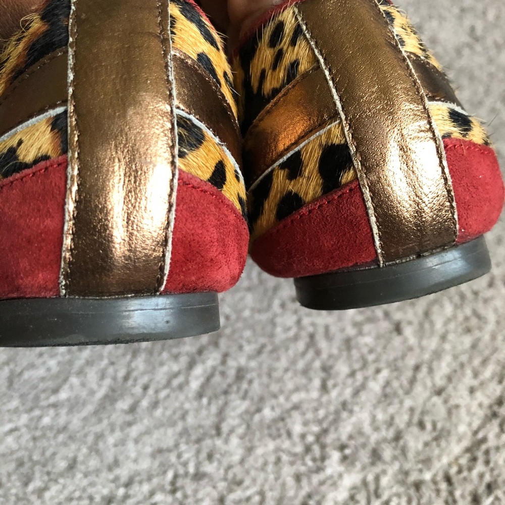 Cheetah Print Pony Hair Ballet Flats - Gem